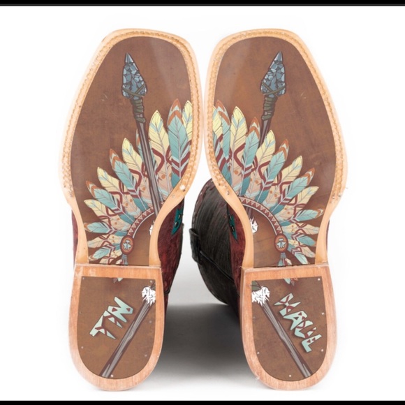 Tin Haul | Shoes | Tin Haul Ladies Arrowhead Cowboy Boots Size 8 Nwt ...